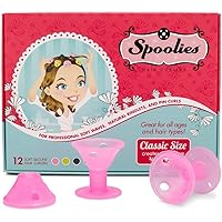 Amazon.com : Spoolies Original Hair Curlers, Heatless Silicone Rollers ...