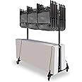 Amazon.com: AdirOffice Combo Cart for Chairs & Tables - Foldable Seat ...