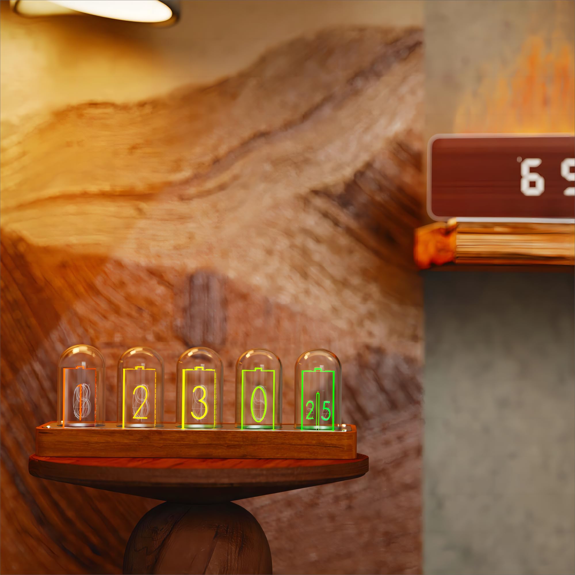 Mua Nixie Tube Clock with Wi-Fi SYNC, Alarm & Timer, 12/24H Display, No ...
