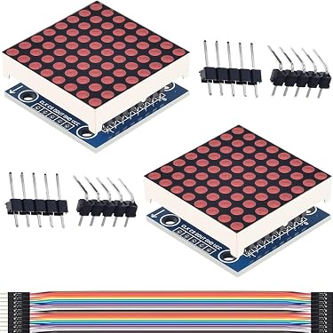 Huadaliy HT16K33 Dot Matrix Display Board I2C LED Matrix Display Module ...