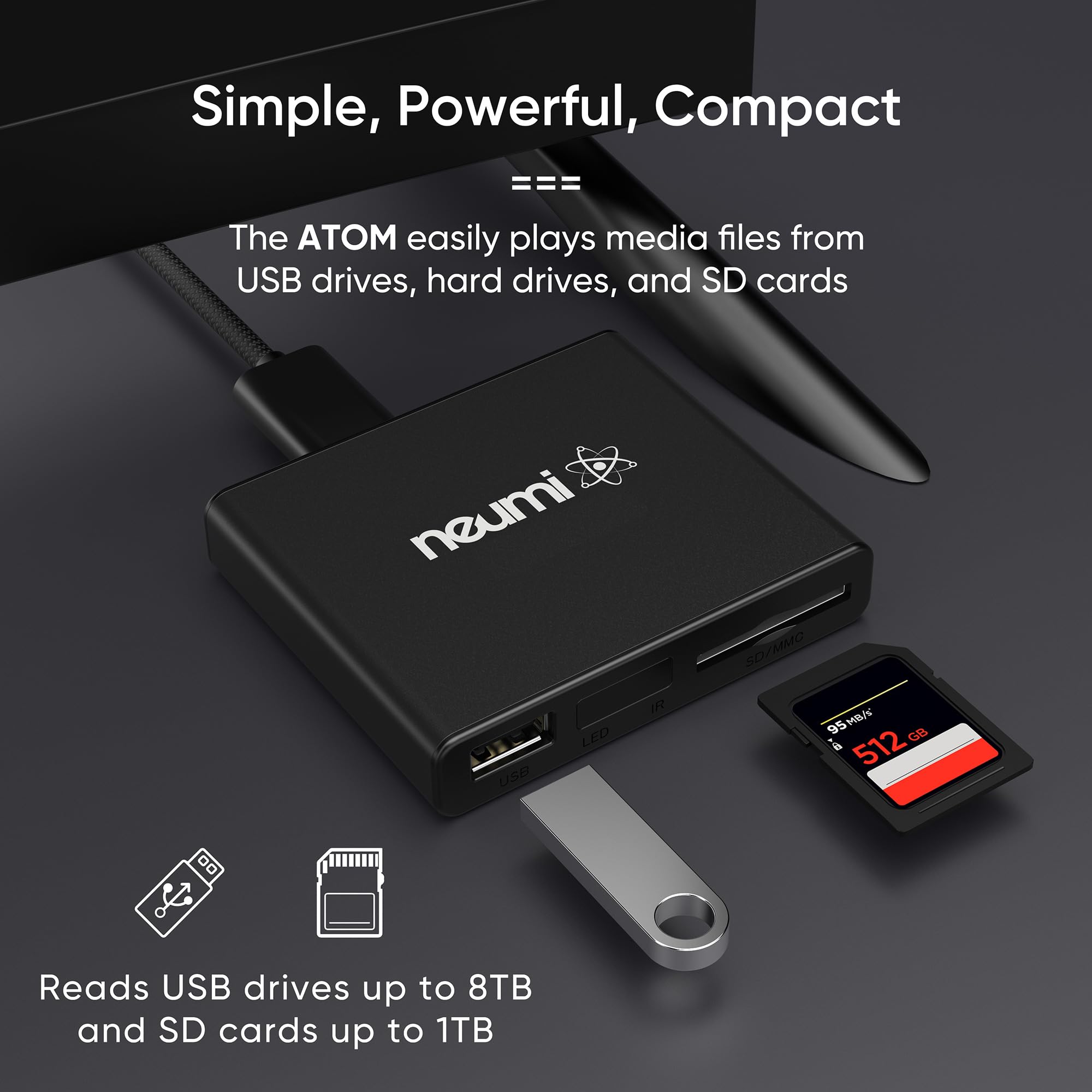 Mua NEUMI Atom 1080P Full-HD Digital Media Player for USB Drives and SD ...