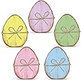 Amazon.com: Whaline 5Pcs Retro Easter Egg Wooden Signs Colorful Egg ...