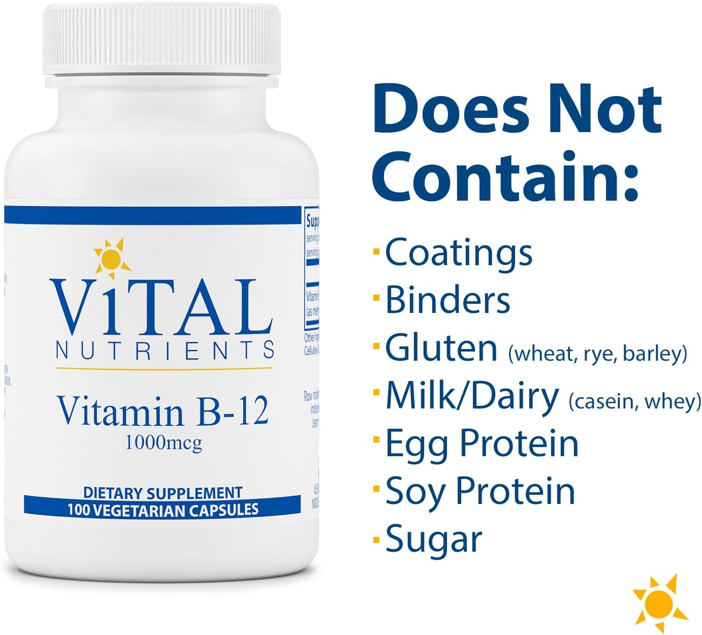 Vital Nutrients - Vitamin B12 - Supports Metabolism of Carbohydrates ...