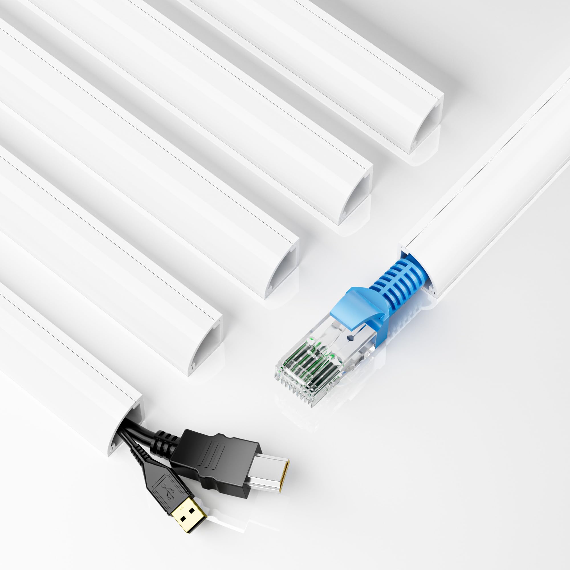 Mua Delamu Corner Cable Concealer for 1 Small Cable, 94.2in Corner Cord ...