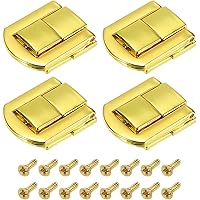 dophee 5Pcs Toggle Catch Lock, Gold Retro Style Iron Decorative Hasp ...