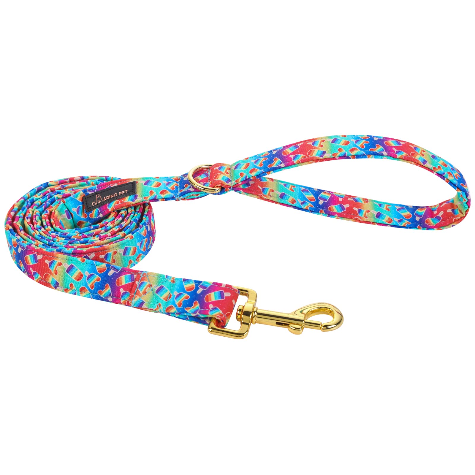 ARING PET LGBTQ Dog Leash, Cute Rainbow Popsicle Dog Leashes Matching ...