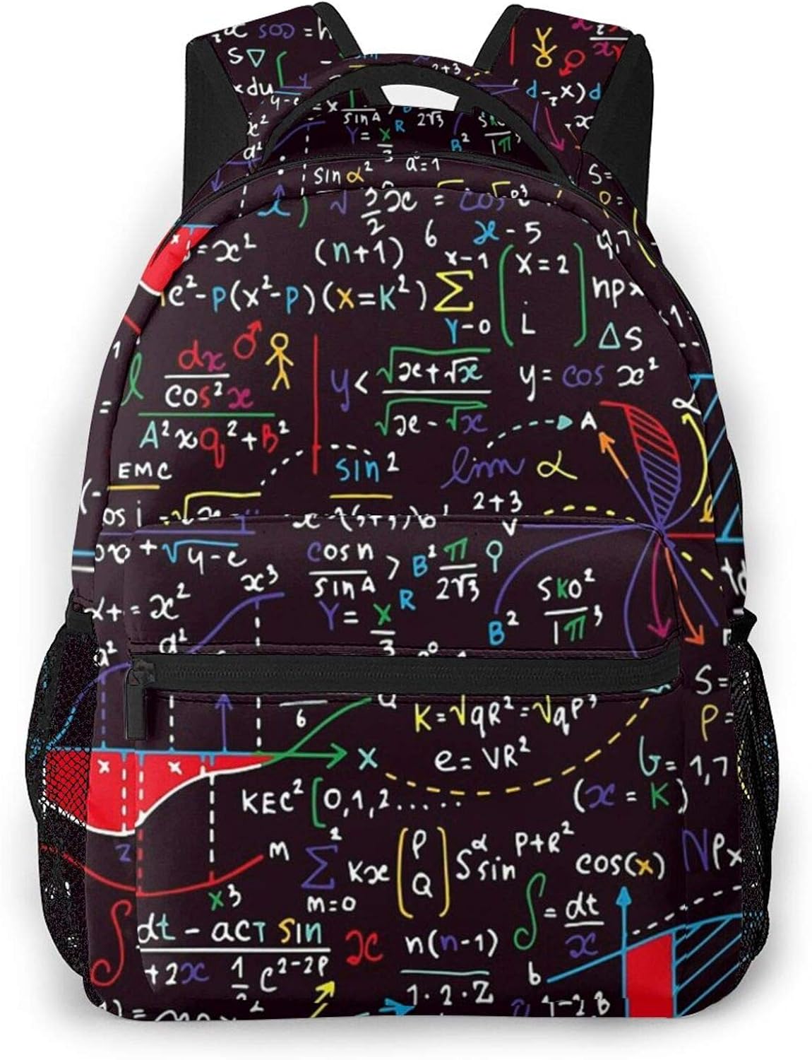 Colorful Math Travel Laptop Backpack Purse Waterproof College School ...