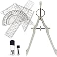 Amazon.com : Akuoly Math Compass Geometry Drafting Compass Kit with ...