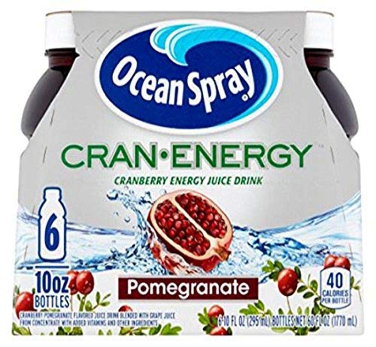 Amazon.com : Ocean Spray Cran-Energy, Cranberry Pomegranate Energy ...
