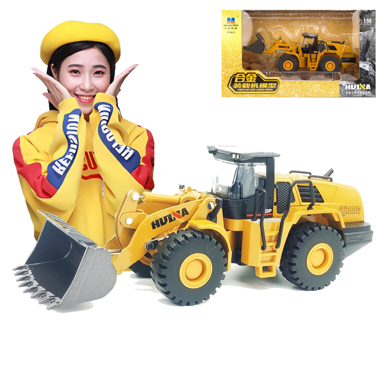 DDLONGDD Bulldozer Toys for Boys Heavy-Duty Metal Loader Vehicle Sand ...
