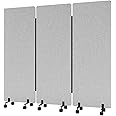 Amazon.com: Soundproof Room Divider with Wheels, 66in Office Dividers ...