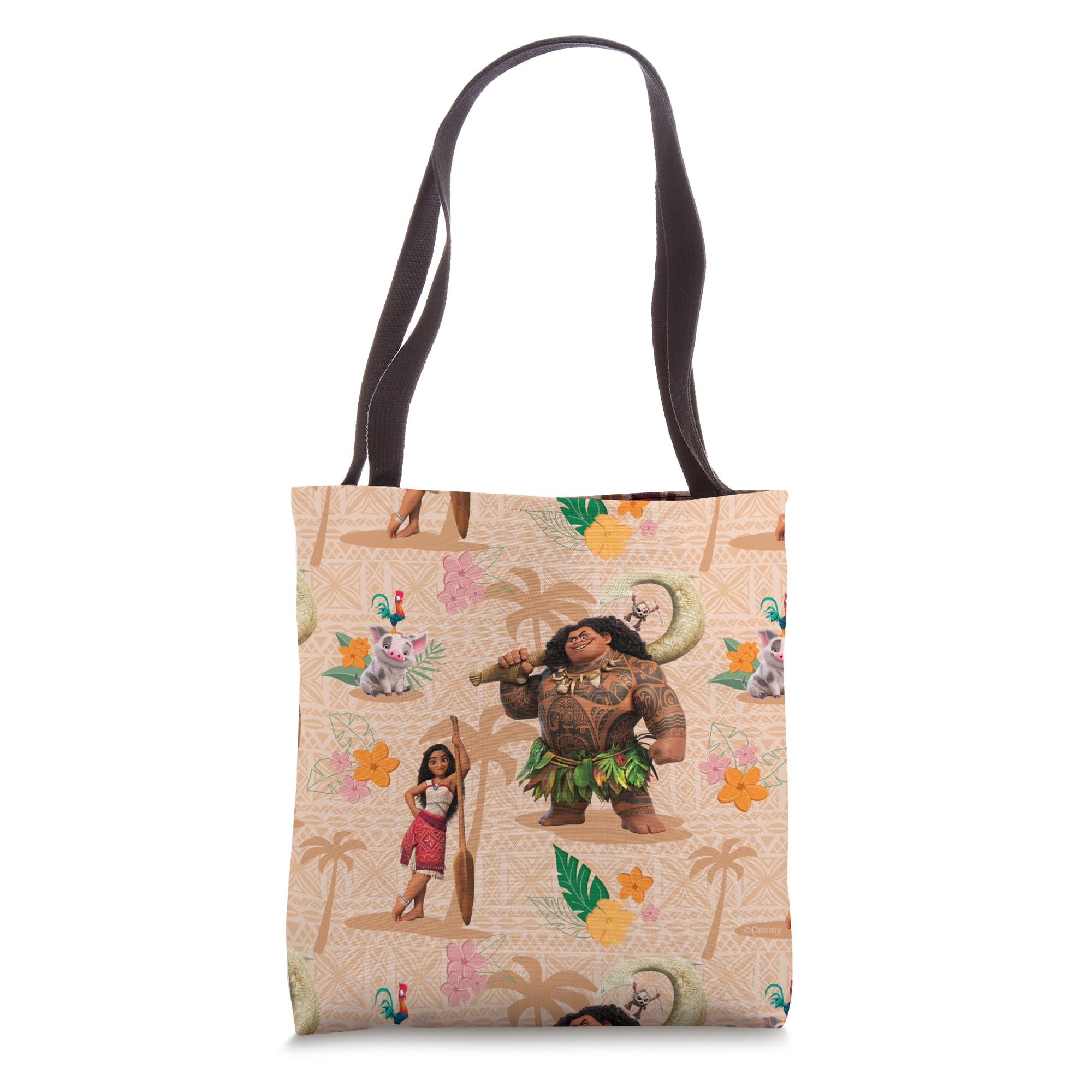 Disney Moana 2 Moana Maui Kotu Heihei and Pua Pattern Tote Bag for sale ...