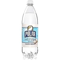 Amazon.com : Polar Beverages Seltzer, Toasted Coconut, 33.8 Fluid Ounce ...
