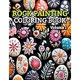 Rock Painting Coloring Book Volume 1: Floral, Tribal and Geometric ...