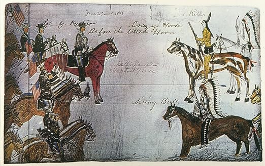 Amazon.com: Little Bighorn 1876 Na Symbolic Depiction Of The Principals ...