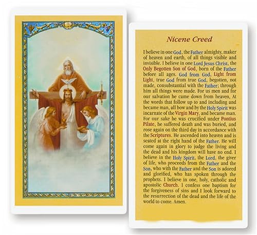 Amazon.com: Nicene Creed Laminated Holy Card Blessed By His Holiness ...