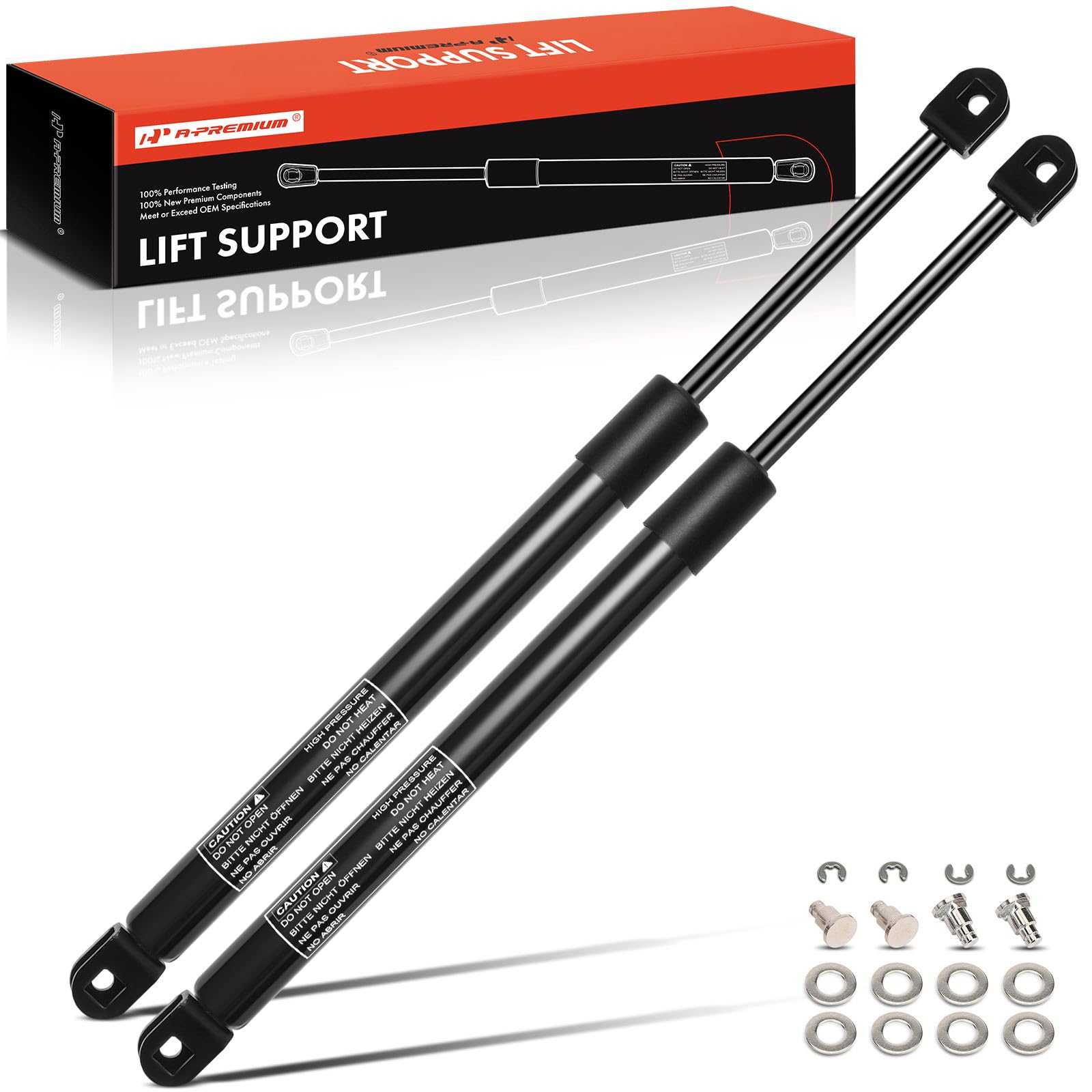 A-Premium Rear Tailgate Lift Supports Shocks Struts Compatible with ...