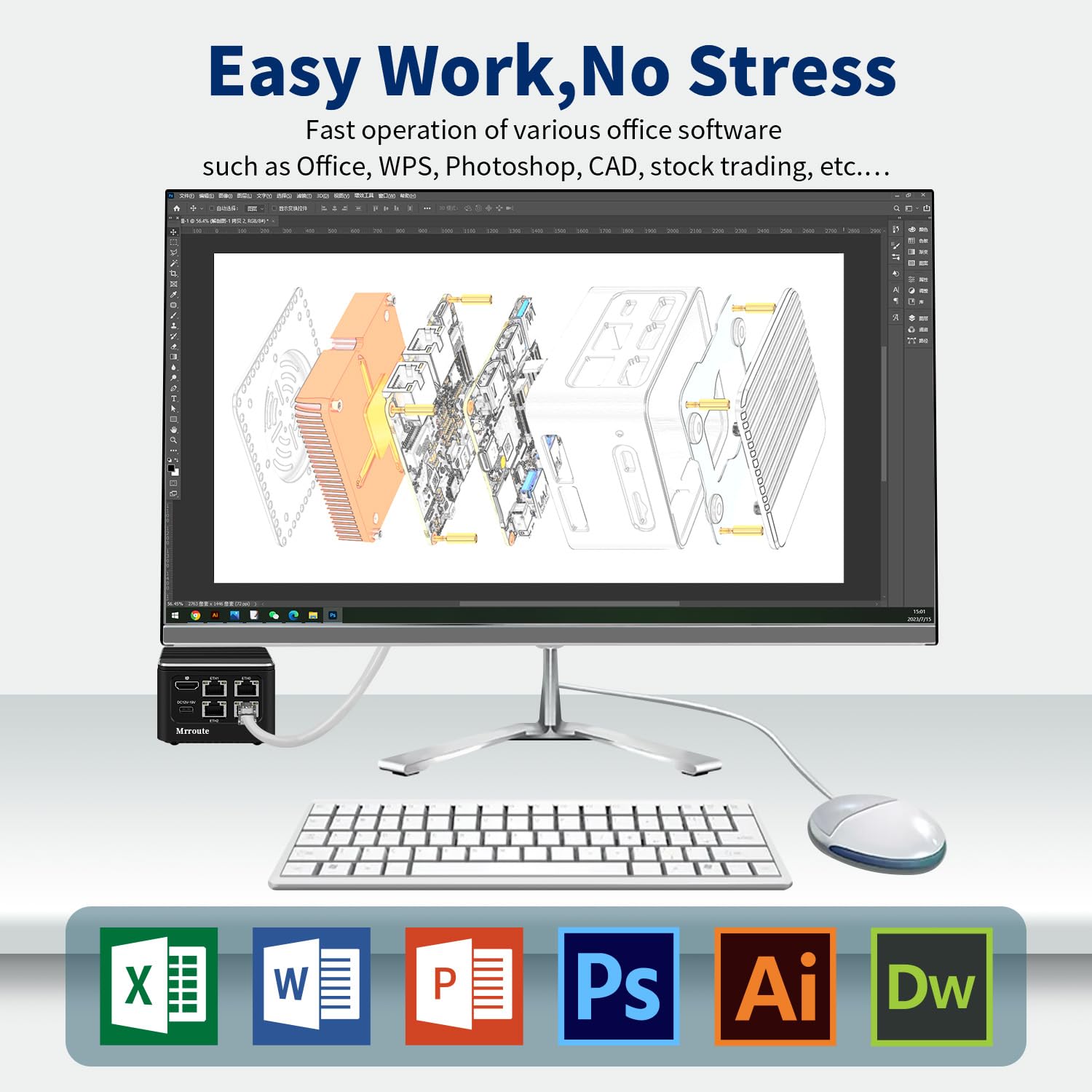 Mua MR-M1 Mini PC N100 DDR5 4C/4T,16GB LPDDR5 512GB NVMe SSD,Pocket ...