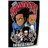 Amazon.com: YUHANRY The Boondocks Black Cartoon Canvas Art Poster And ...