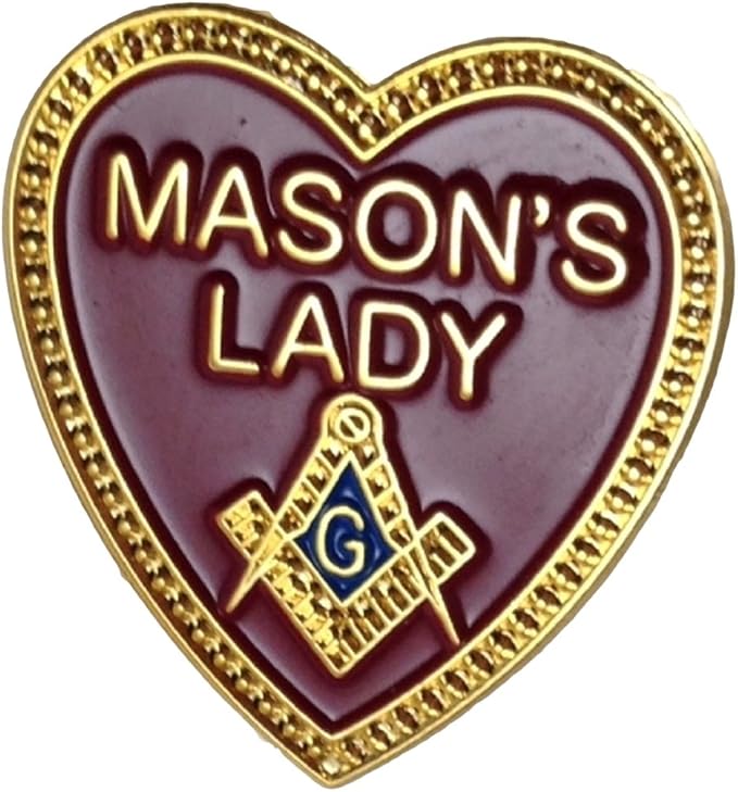Amazon.com: Lapel Pin Masonic Mason's Lady: Clothing