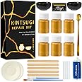 Amazon.com: Deuvuo Kintsugi Repair Kit Gold, 21 Pcs Kintsugi Kit to ...