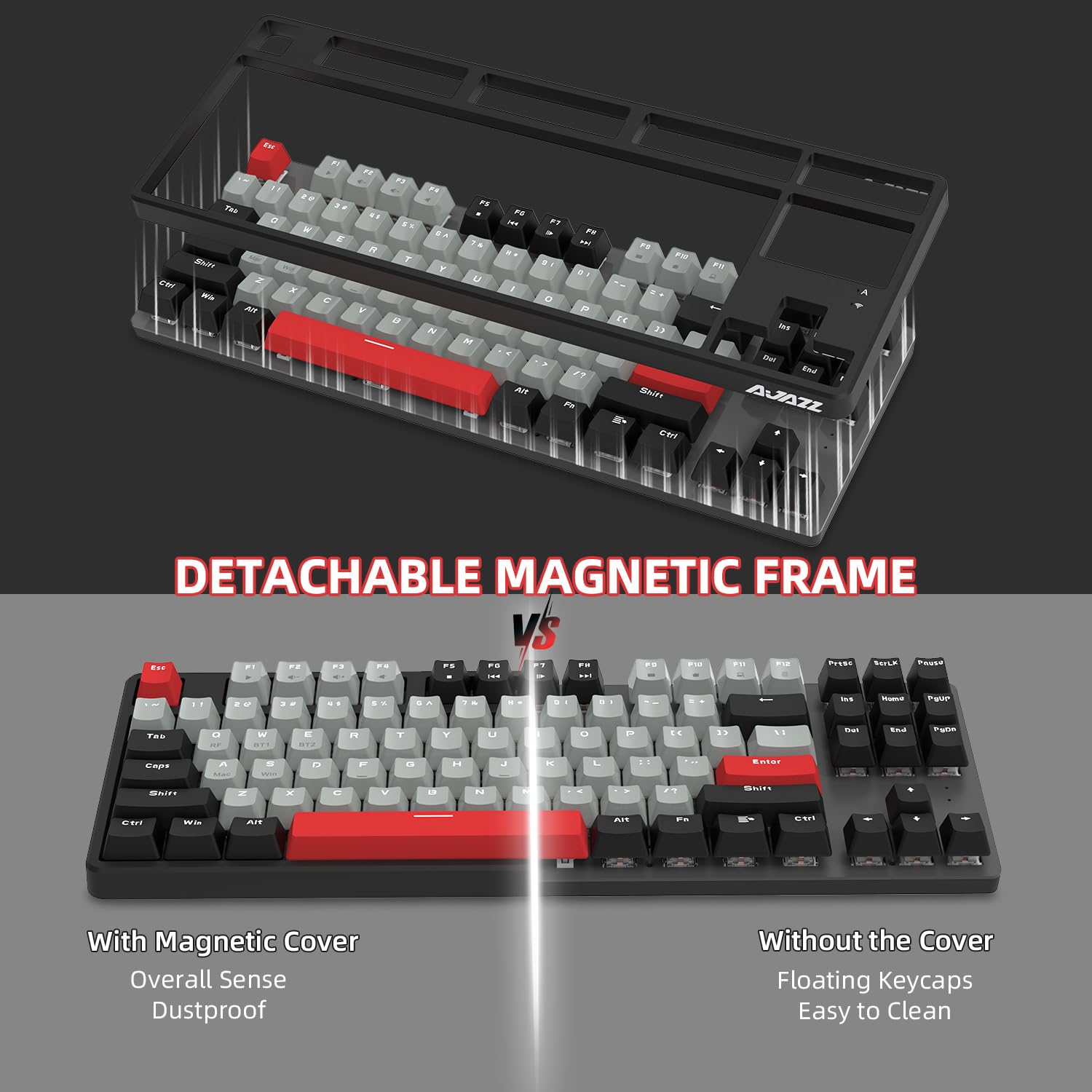 Mua MAGIC-REFINER Wireless Mechanical Keyboard, 87 Keys TKL Hot ...