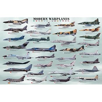 Amazon.com: (24x36) World War II Military Aircraft Educational Chart ...