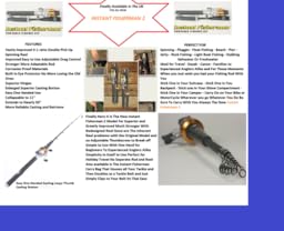 INSTANT FISHERMAN 2 - With Full Metal Hinges & Free Lines Spool Genuine ...