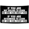 Amazon.com : Shuitouk Discipline Motivational Gym Banner Flag 3x5 Ft ...