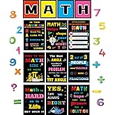 Amazon.com: gisgfim 8 Pcs Math Posters Math Teacher Bulletin Board ...