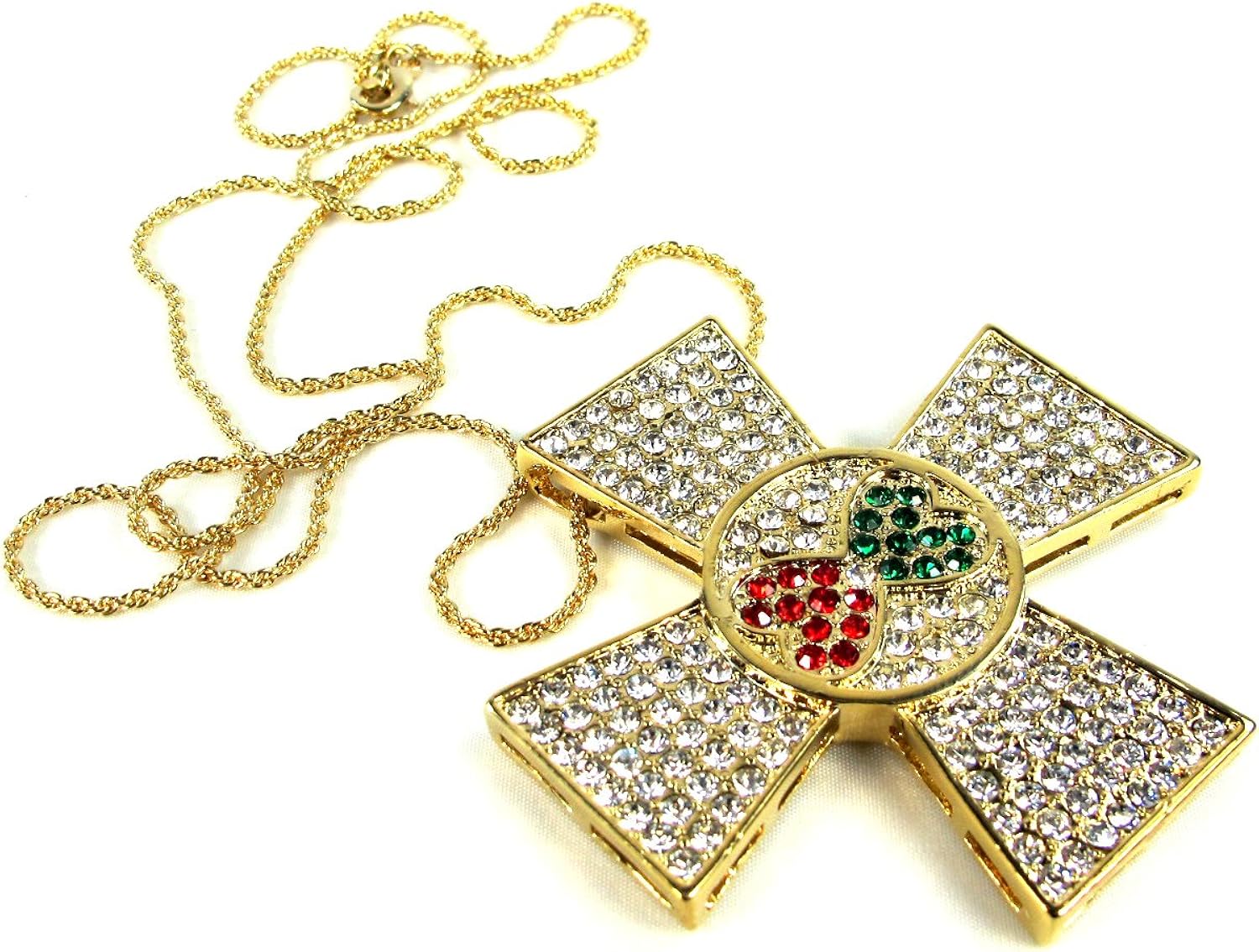 Amazon.com: Elvis Style Maltise Cross Pendant Necklace: Clothing