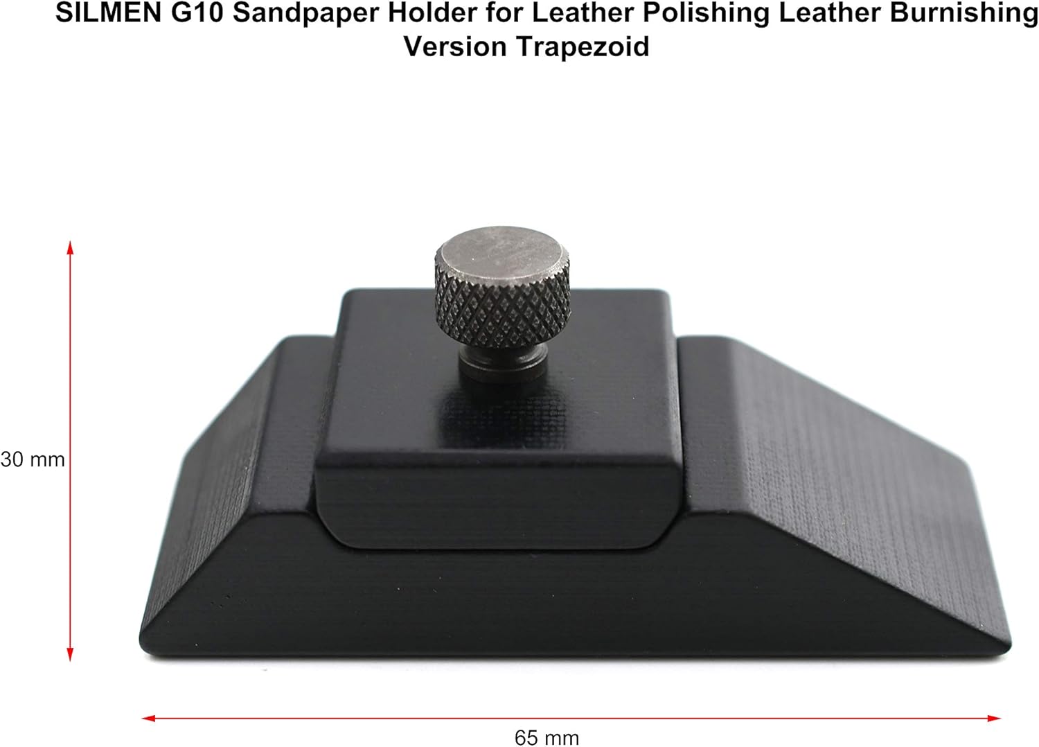 SILMEN G10 Sandpaper Holder Tool for Leather Polishing Leather ...