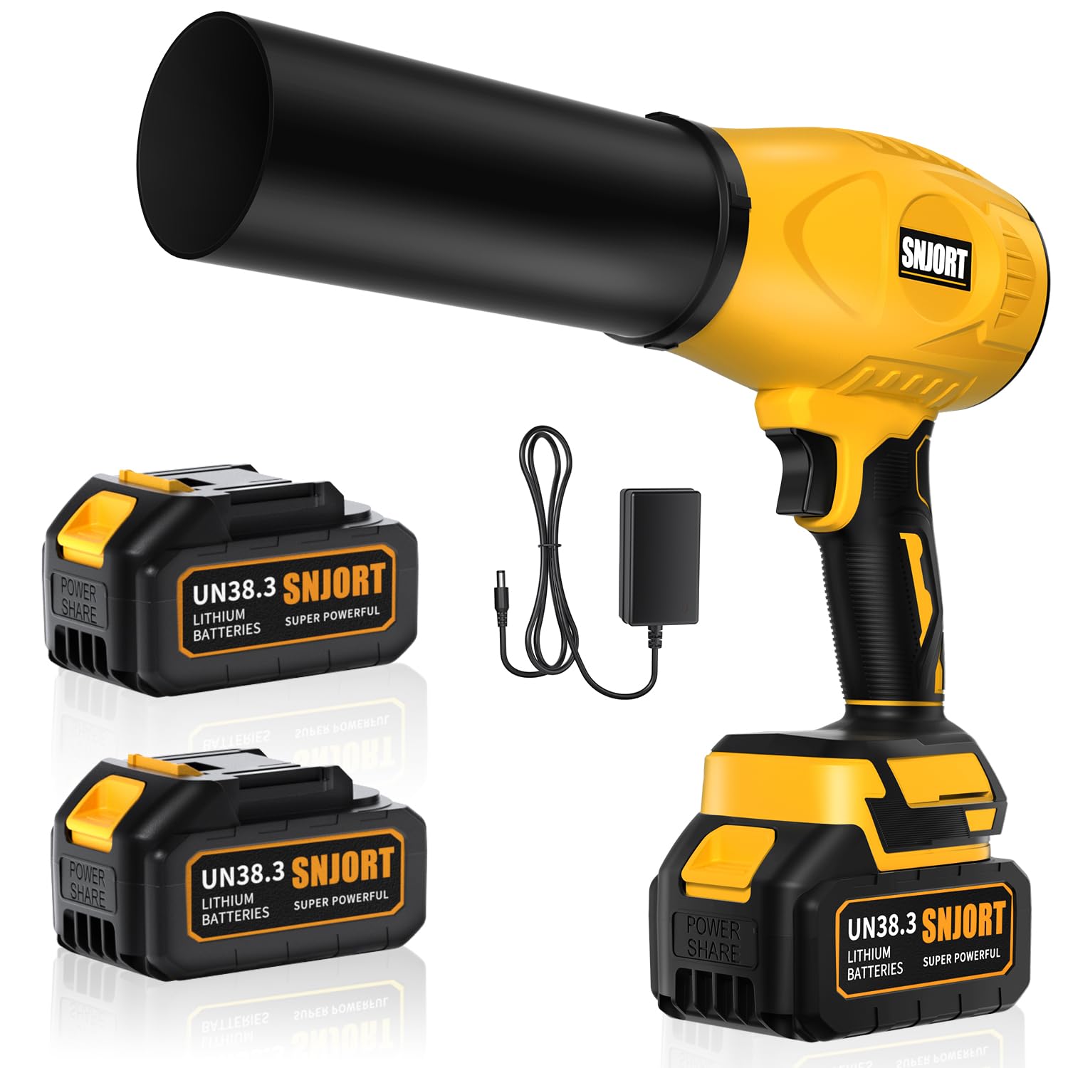 Leaf Blower Cordless with Battery and Charger, 800,000 RPM, Lightweight ...