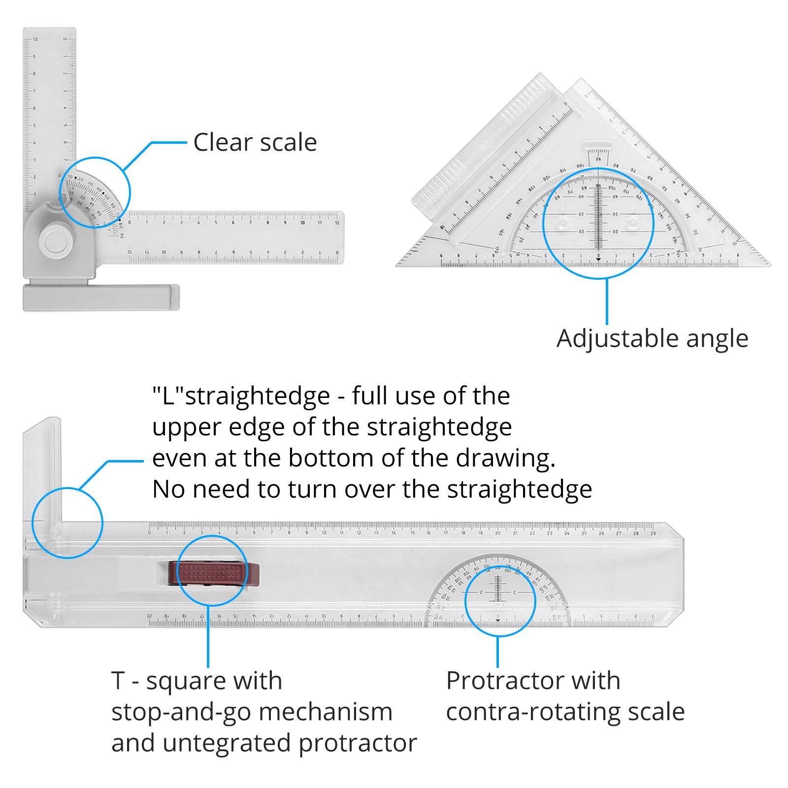 Mua eSynic A4 Drawing Board Set A4 Multifunction Drafting Table ...