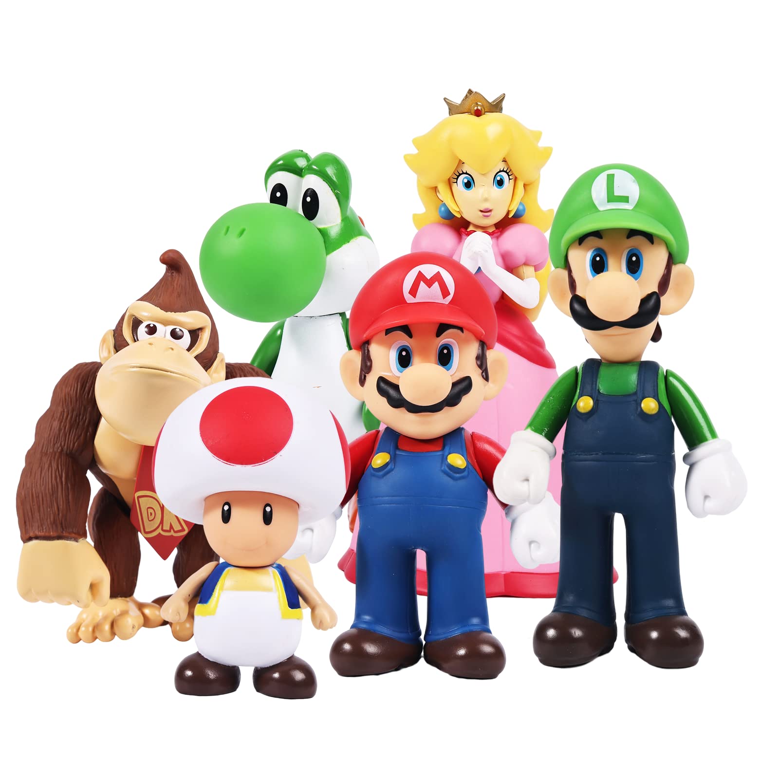 Mua 6pcs/Set Mario Figures Toy - Mario & Luigi Figurines - Yoshi ...