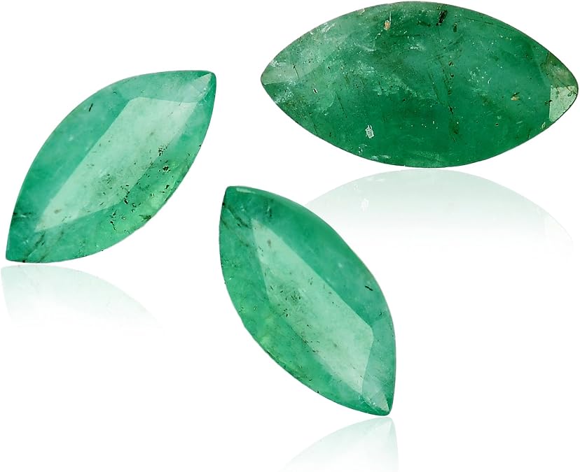 BrightJewels 1.59 CRT - Piedra Preciosa de Color Verde Esmeralda ...