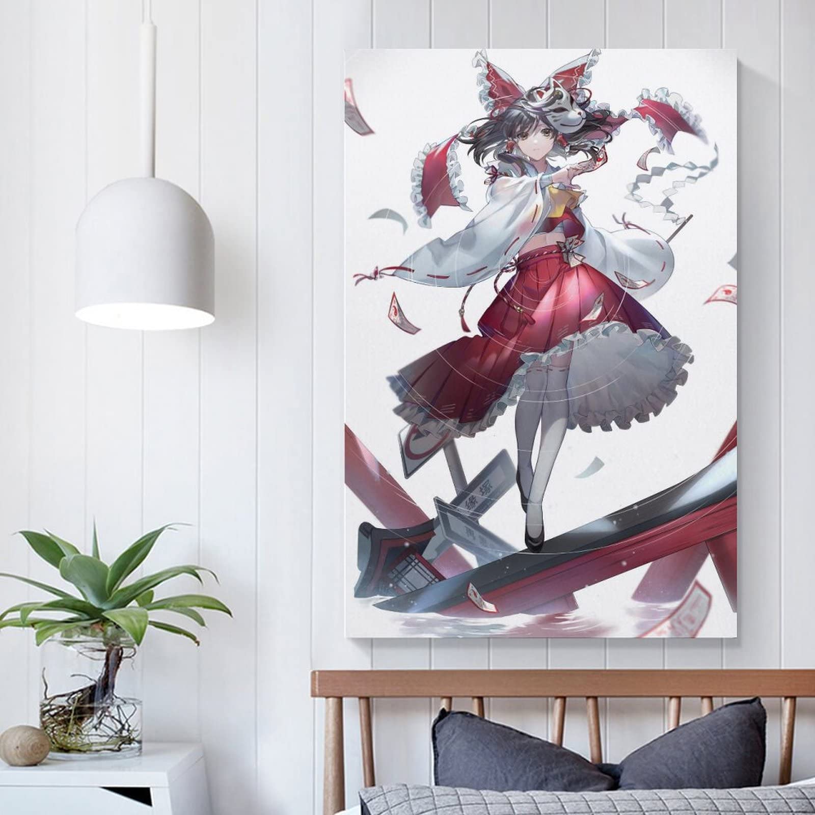 Mua Touhou Project Hakurei Reimu Poster Decorative Painting Canvas Wall ...