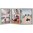Amazon.com - 4x6 Triple Hinged Frames, 3 Folding Picture Frame, Stand ...