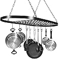 Amazon.com: Sorbus® Pot and Pan Rack for Ceiling with Hooks ...