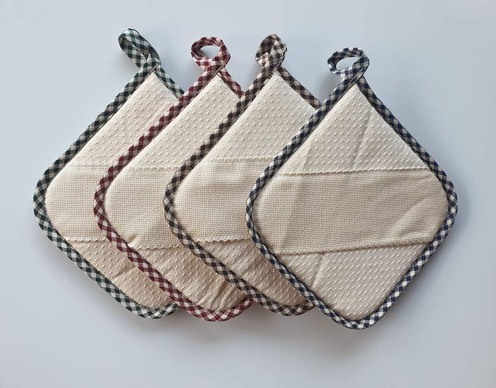 PRESINE da Cucina QUADRATE Set da 4 Pezzi 4 Colori Verde Bordeaux ...
