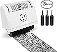 Vantamo Identity Theft Protection Roller Stamp Wide Kit, Including 3-Pack Refills + Free E-Book ...