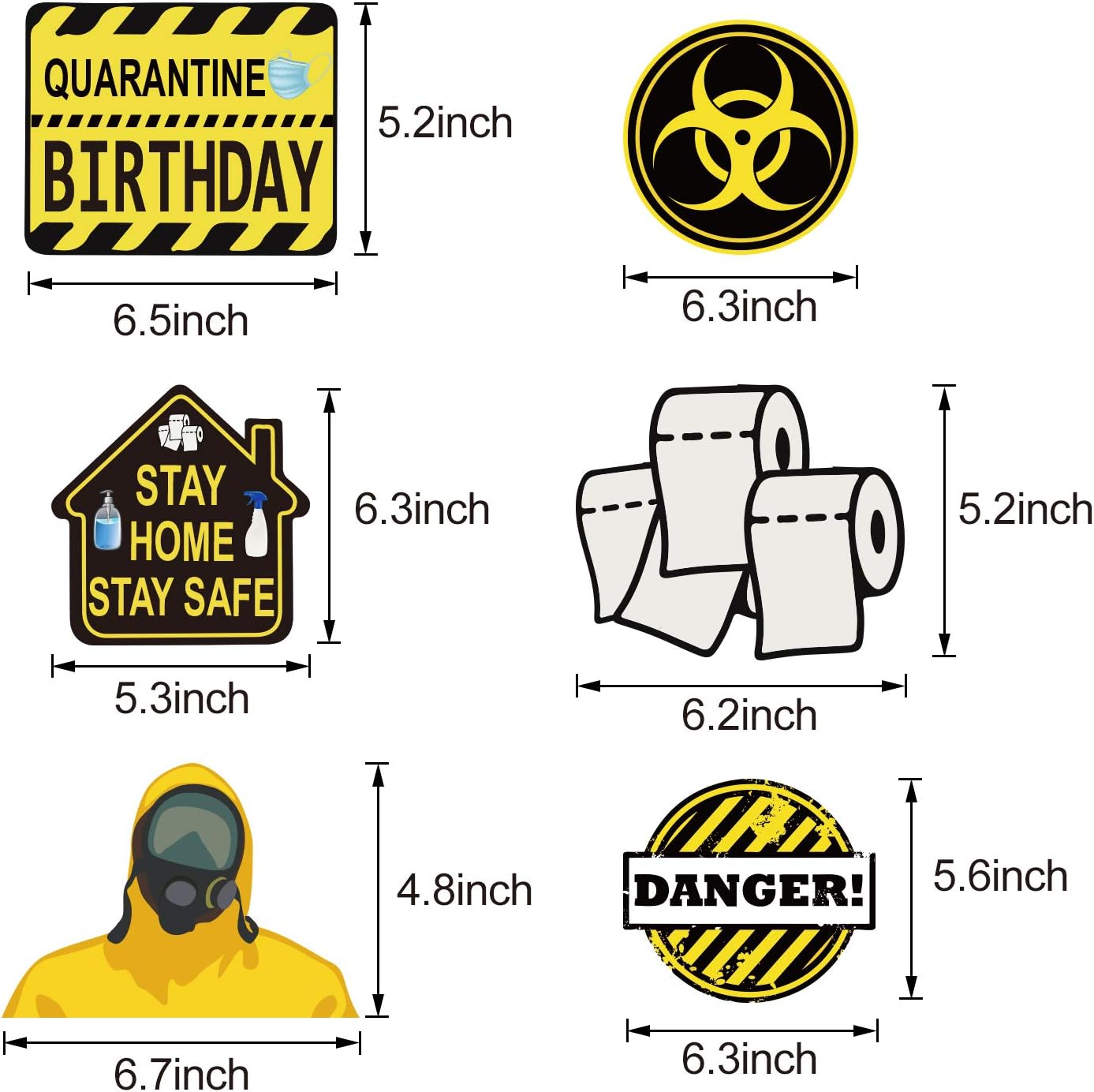 Quarantine Birthday Party Decorations Birthday Hanging Swirls Theme ...