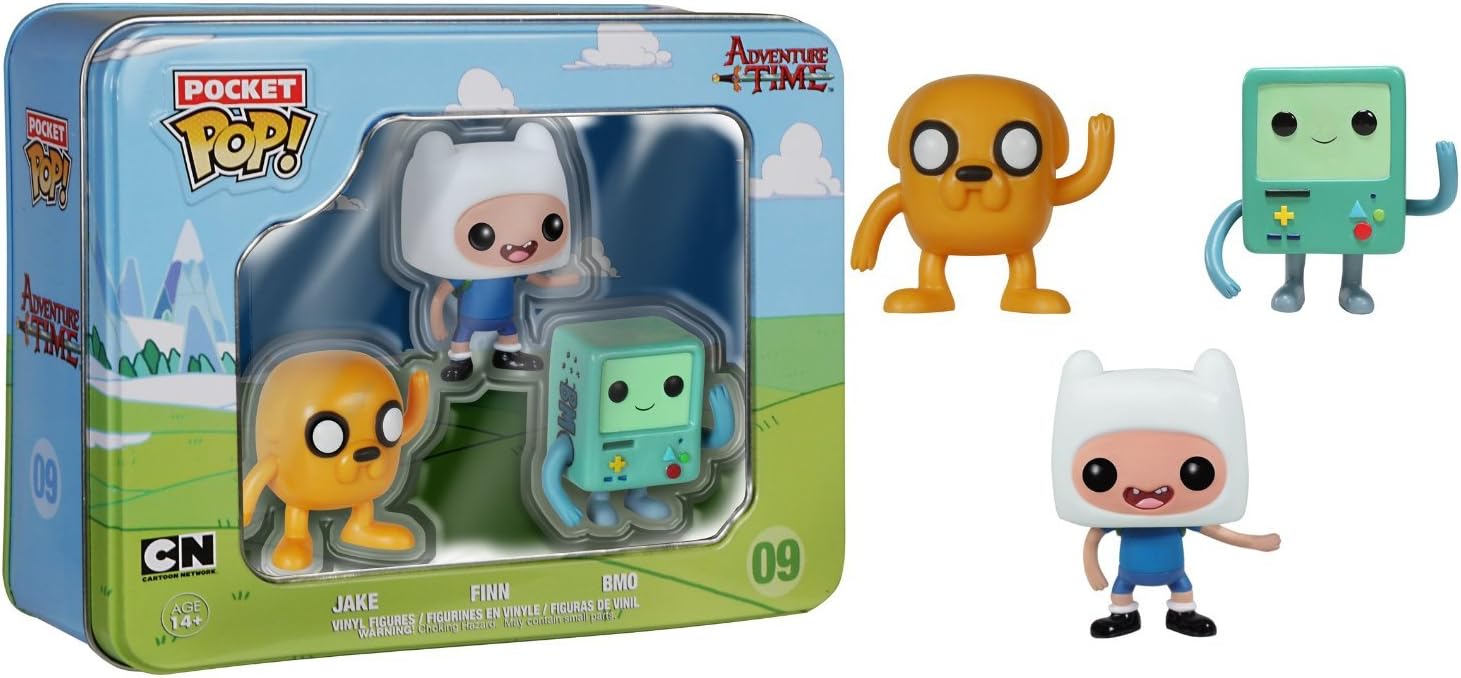 Funko - Pack 3 Figurines Adventure Time Pop 4cm - 0849803048662: Amazon ...