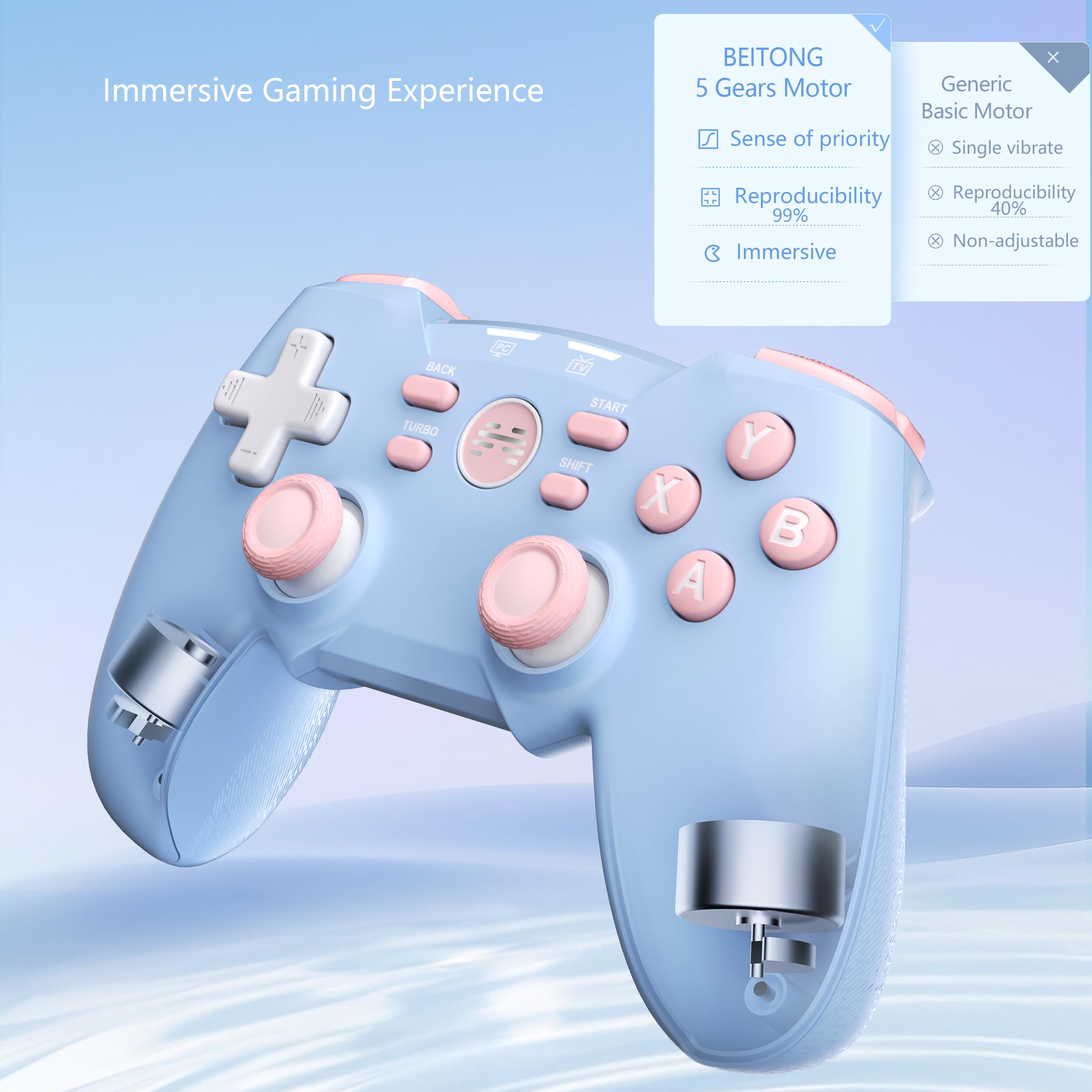 Mua BEITONG BAT4 Wireless PC Game Controller,Dual Vibration Retro ...