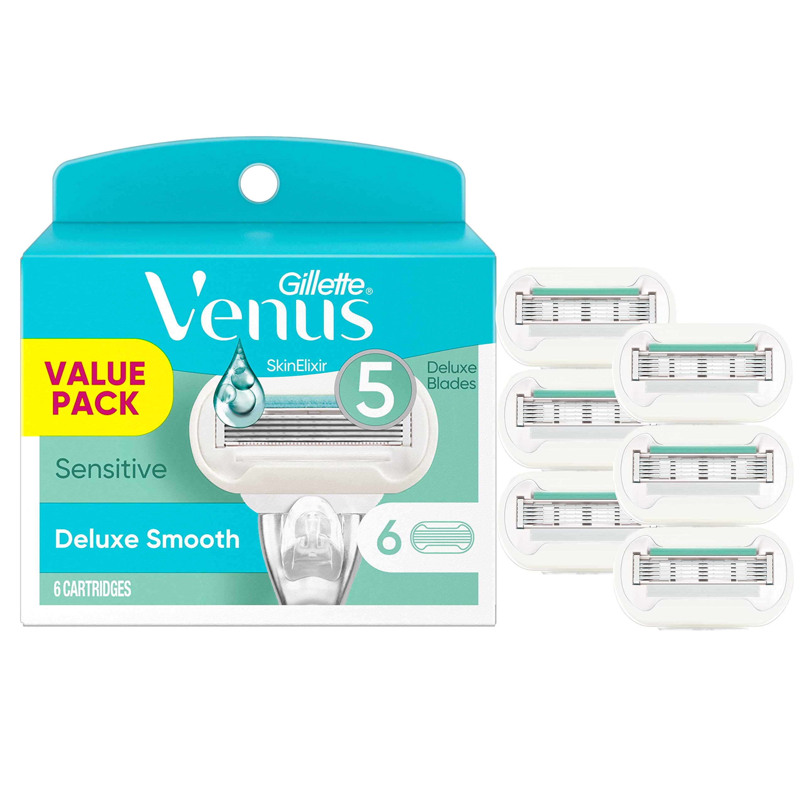 Mua Extra Smooth Sensitive Womens Razor Blade Refills, 6 Count ...
