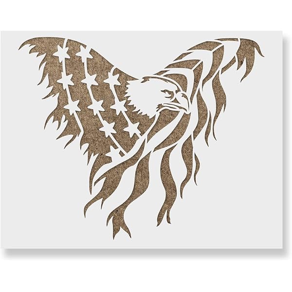 Bald Eagle Head Stencil