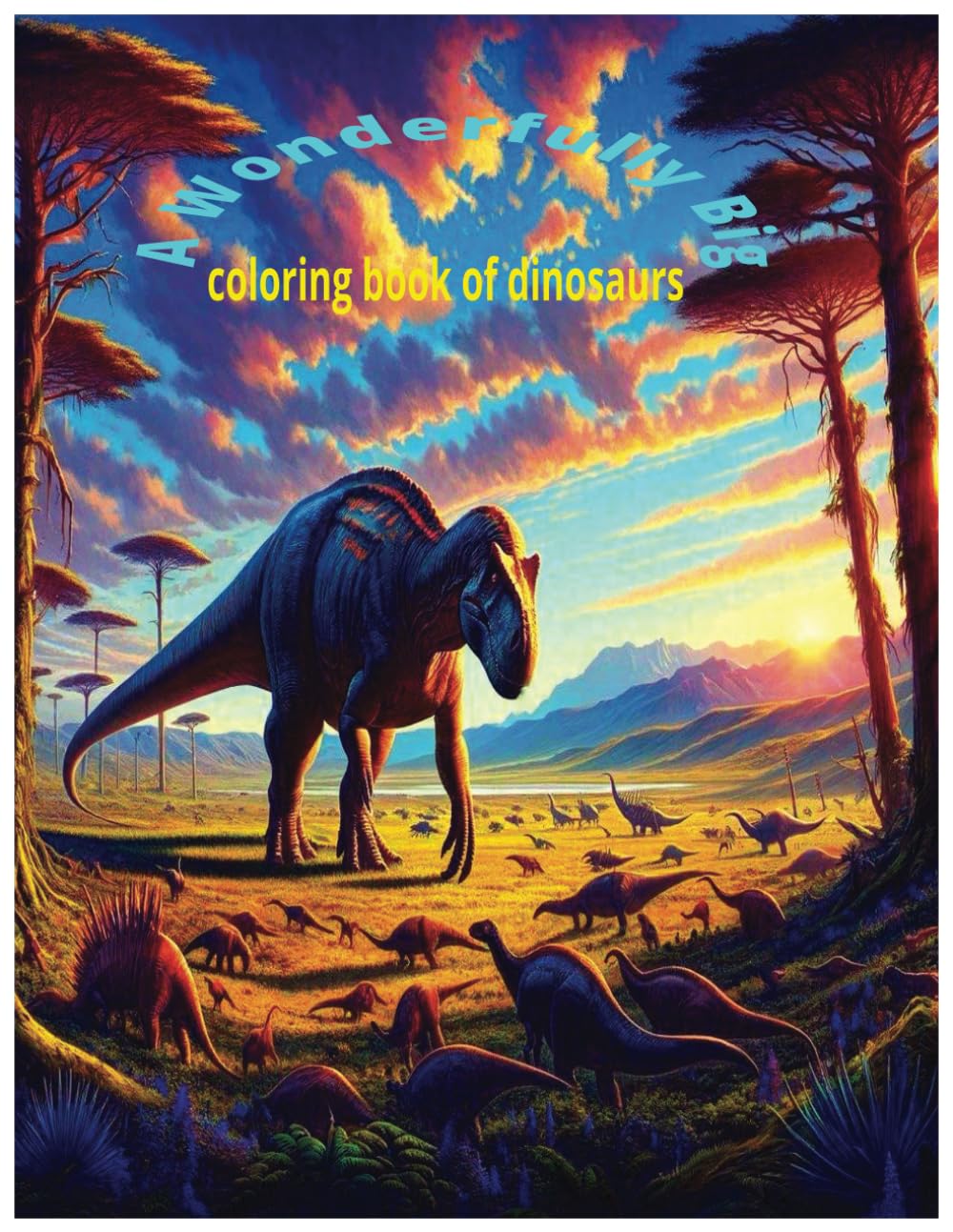 Mua A Wonderfully Big Coloring Book: of Dinosaurs trên Amazon Mỹ chính ...