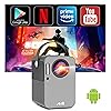 Smart Projector Android TV 9.0, Artlii Play WiFi Bluetooth Projector ...