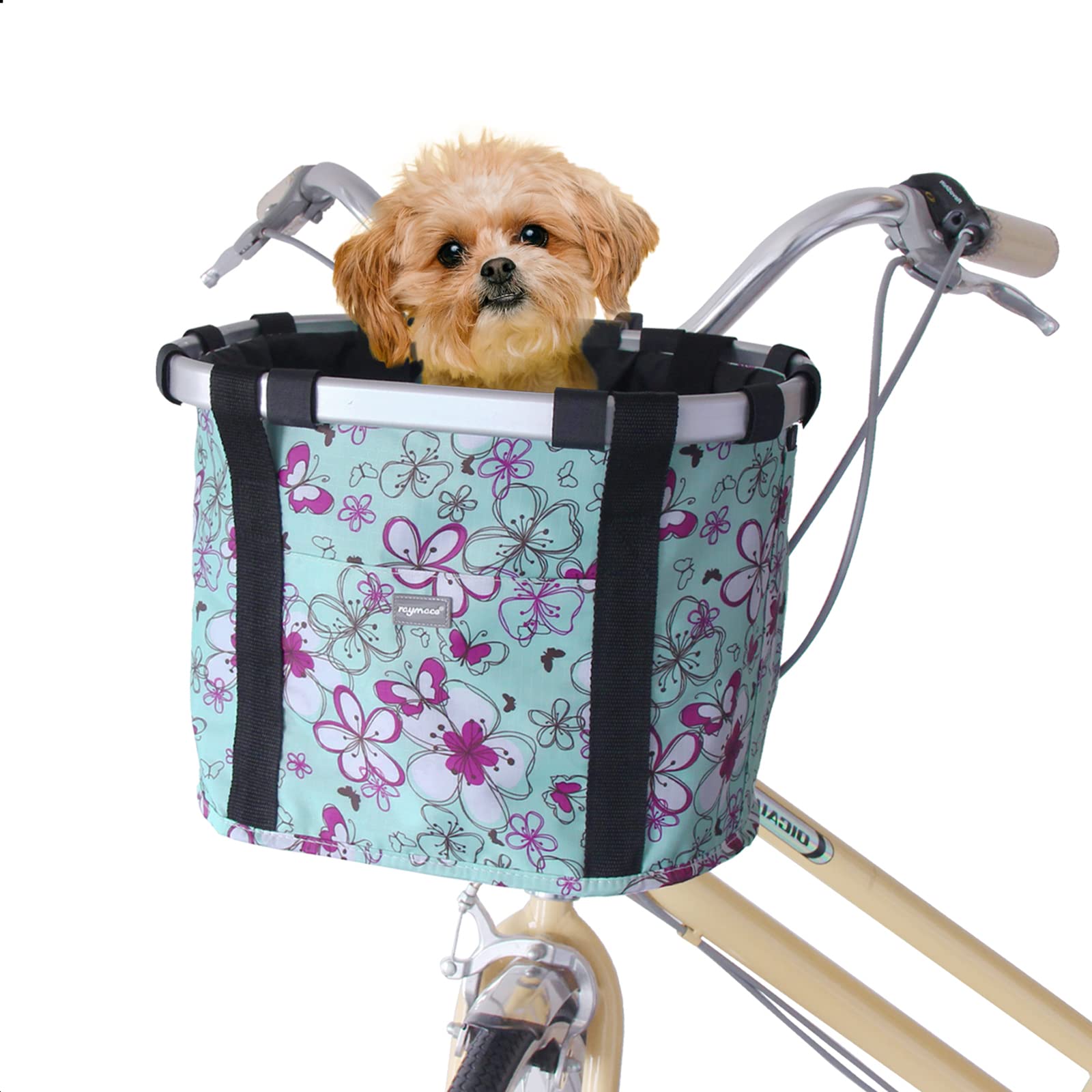 RAYMACE Bicycle Basket Dog Bike Handlebar Basket Front,Folding ...