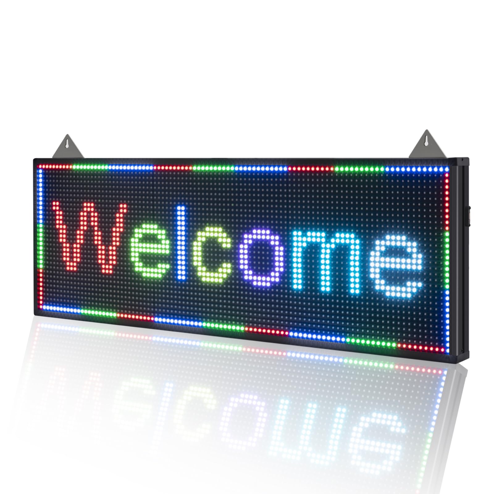 Mua QNK P10 Programmable Scrolling LED Sign, 40x15 Inch Full Color ...